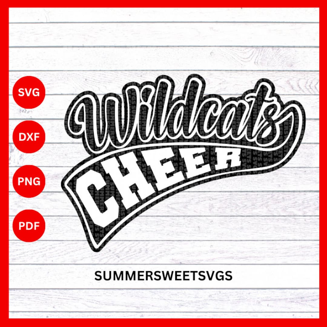 Wildcats Svg File, Wildcats Cheer Svg, Team Spirit, Wildcat Mom ...