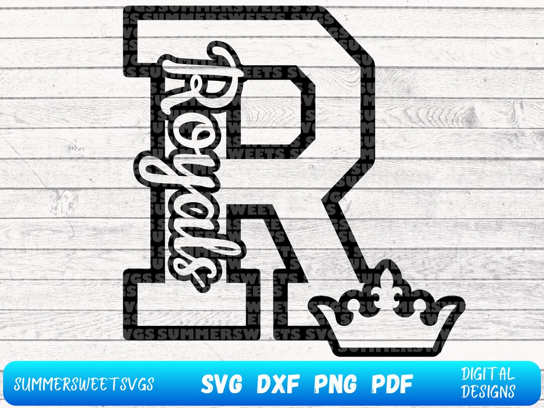 Royals Svg Letter R Design Cheer Svg School Spirit Cricut - Etsy