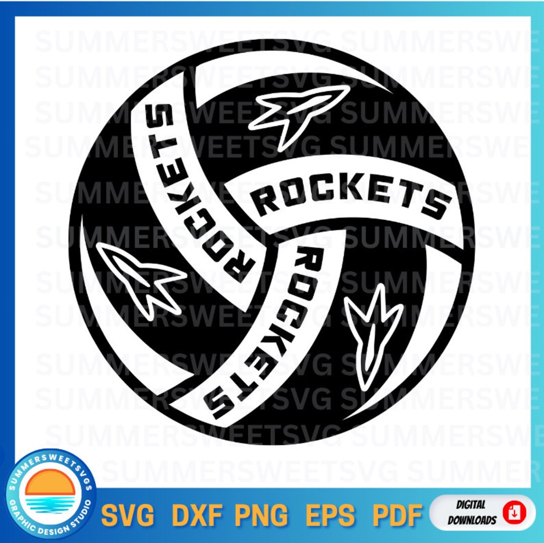Rockets SVG, Volleyball, Cheer, Team Spirit, Svg, Png, Dxf, Cricut Cut ...