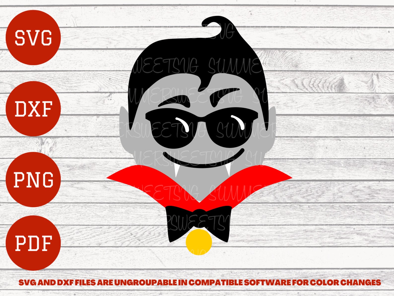 Dracula SVG Halloween SVG Vampire Svg Dxf Png Pdf - Etsy