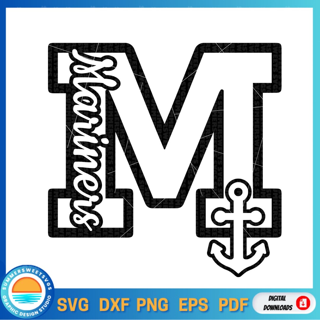 Mariners Svg, Boys Design, Team Spirit, Svg Png Dxf, Cricut Cut File ...