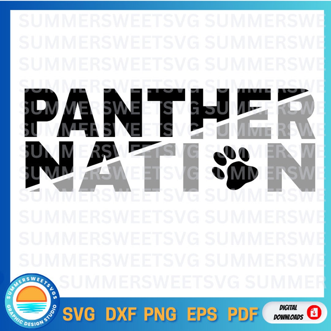 Panther SVG, Paw Print, Panthers Svg, Cricut Cut Files, Cricut Svg ...