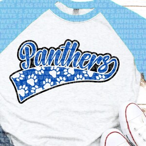 Panther SVG, Paw Print SVG, School Spirit,elementary School Monogram ...
