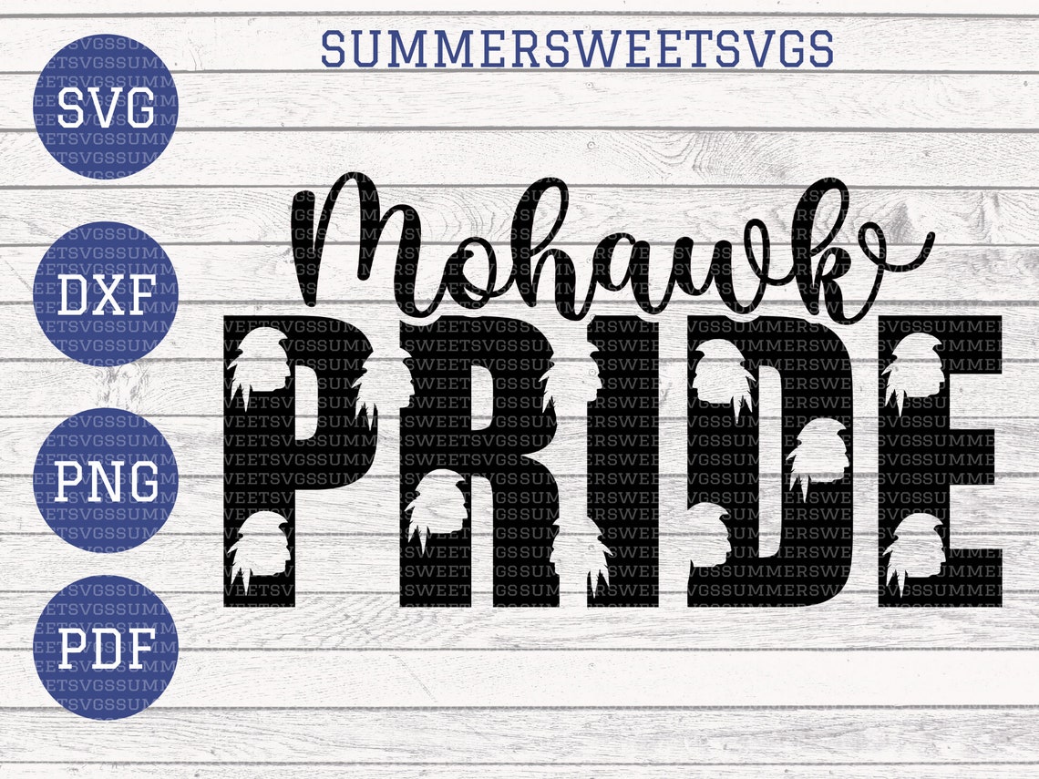 Mohawks Svg Mohawk Pride Cheer Mom Svg Team Spirit Svg Png - Etsy