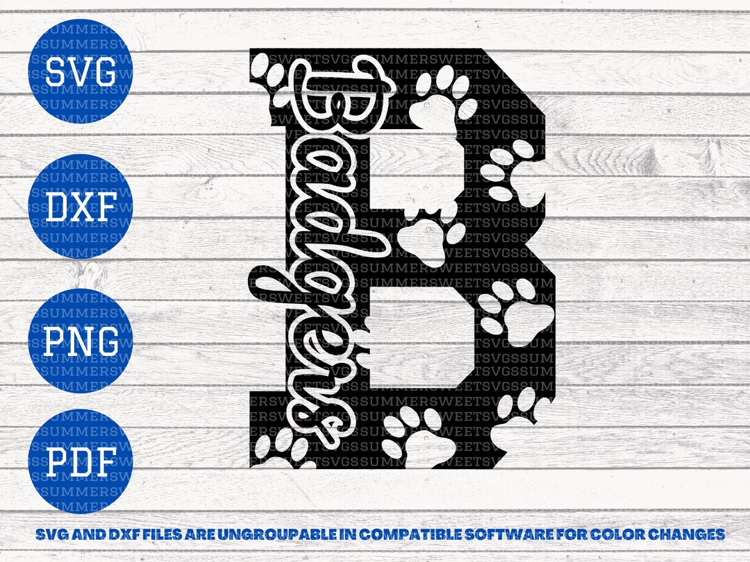 Badgers SVG Cheer Svg Varsity Letter Svg Png Dxf Cricut - Etsy