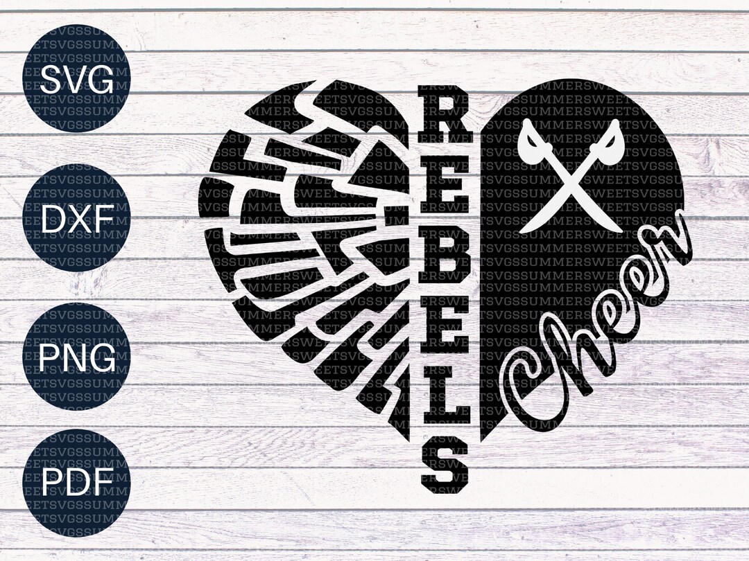 Rebels Svg Cheerleader Svgschool Spirit Svg Cheer Svg T - Etsy