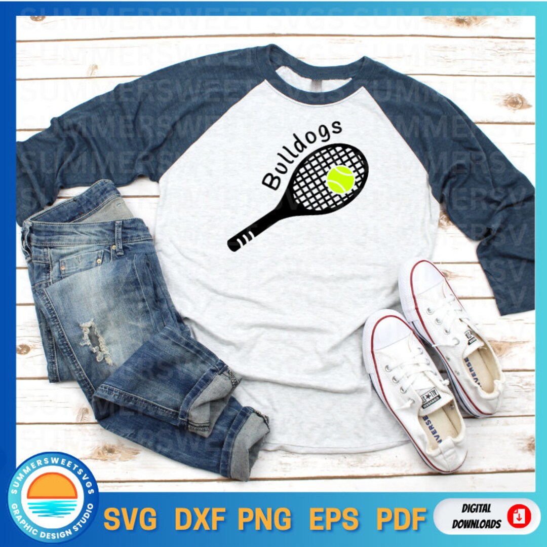 Tennis Svg Dxf Png Tennis Racket Svg Cricut Silhouette Cut File Design ...