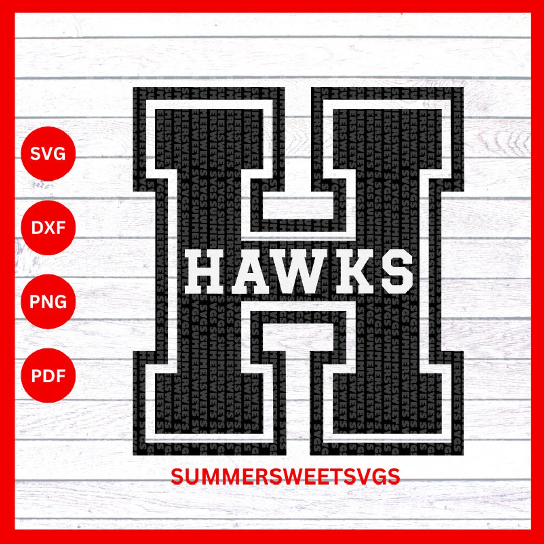 Hawks Svg, Cheerleader Svg, Letter H Svg, Cheer Svg, Team Spirit Svg ...