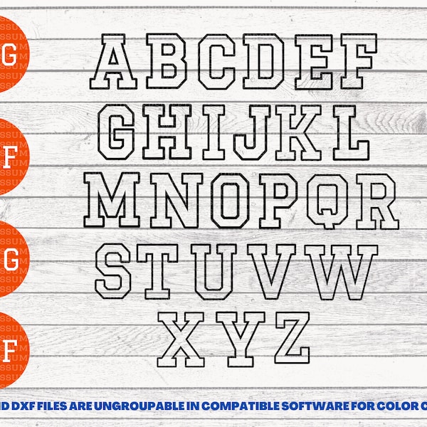 Letter Outline Svg - Etsy