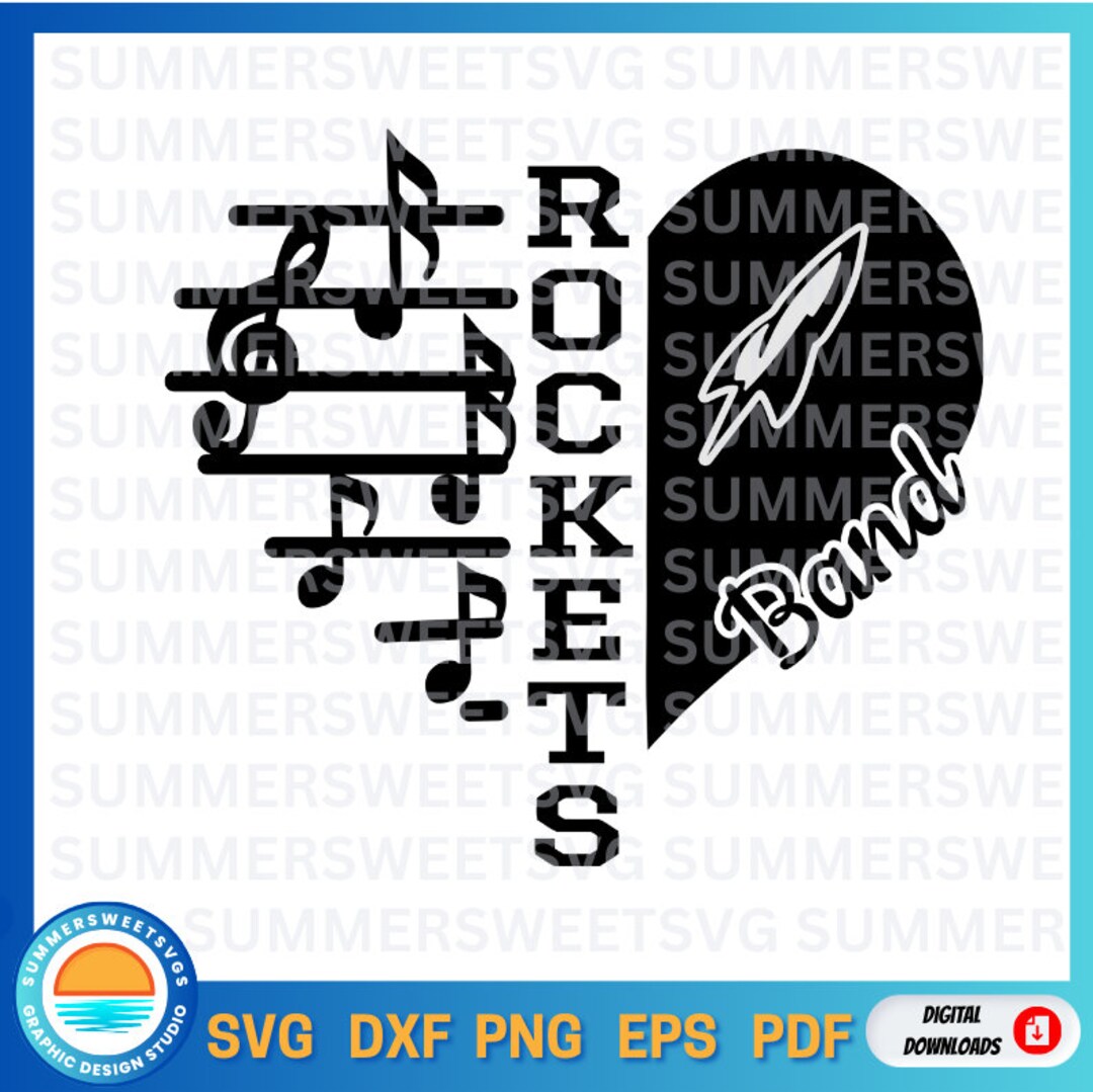 Rockets SVG, Marching Band Svg, Band Svg, High School Band, Team Spirit ...