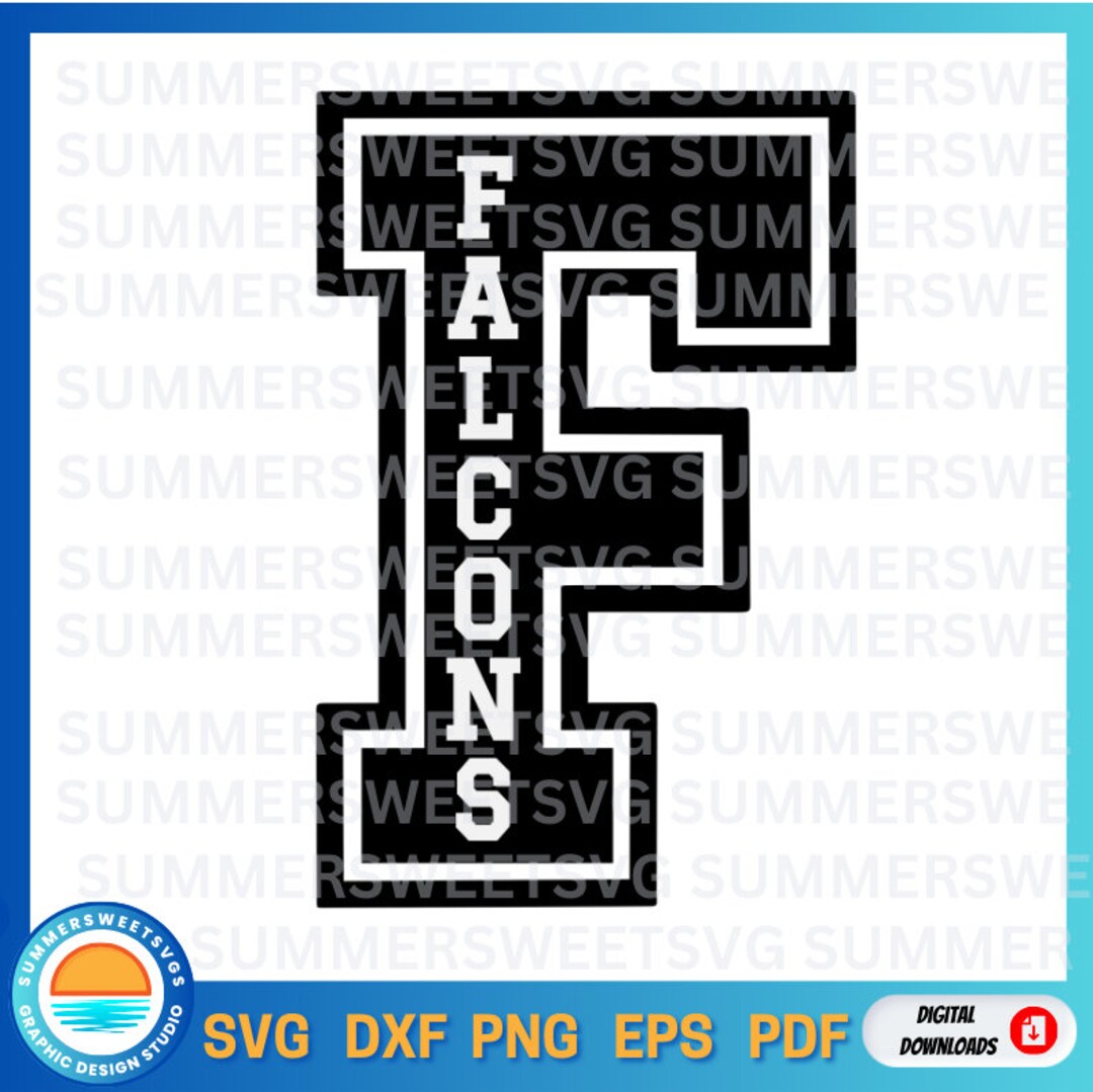 Falcons SVG, Letter F, Cheerleader Svg, Design for Boys, Cricut Cut ...