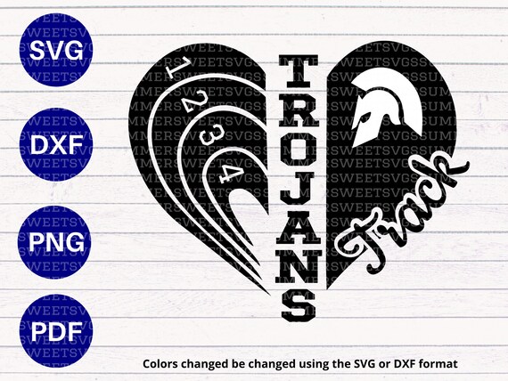 Trojan Svg Track Svg Track and Field Svg Team Spirit Svg - Etsy