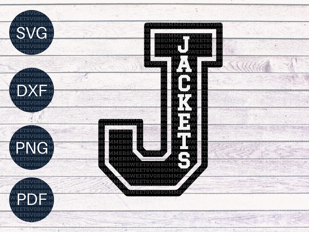 Cheer Svg Letter J Jackets Svg Printable Cheerleader Cricut - Etsy
