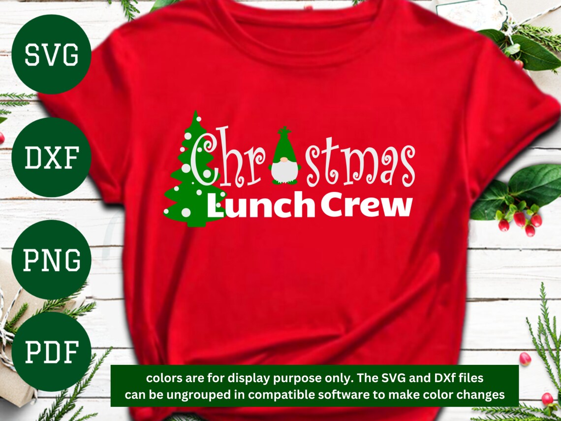 School SVG Christmas Lunch Crew SVG Cafeteria Crew Crew Dxf - Etsy