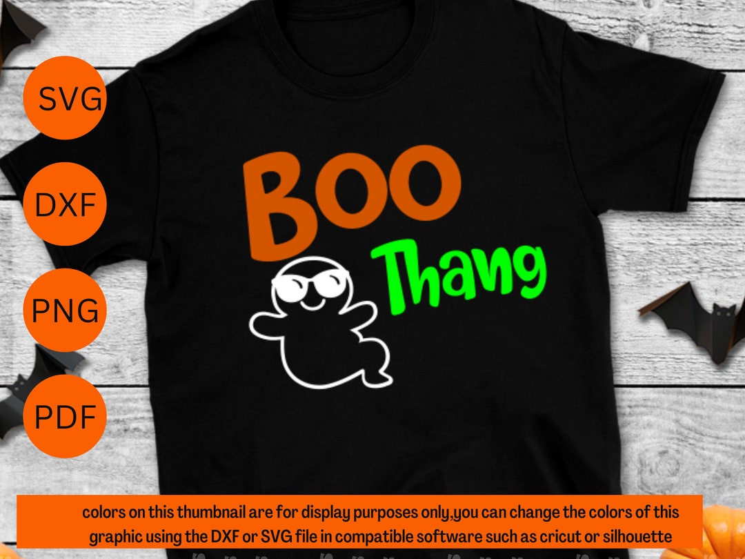 Boo Thang Svg Halloween Svg Fall Svgghost Svg Kids - Etsy