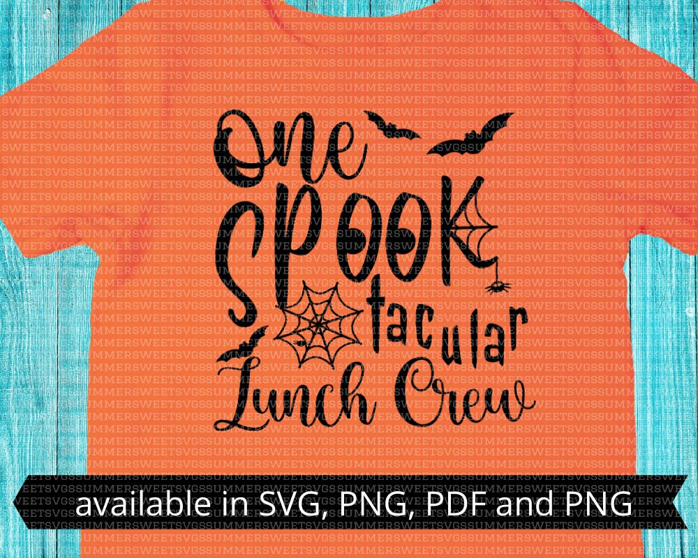 Halloween Lunch Crew SVG Lunch Lady Svg School Staff Shirt - Etsy