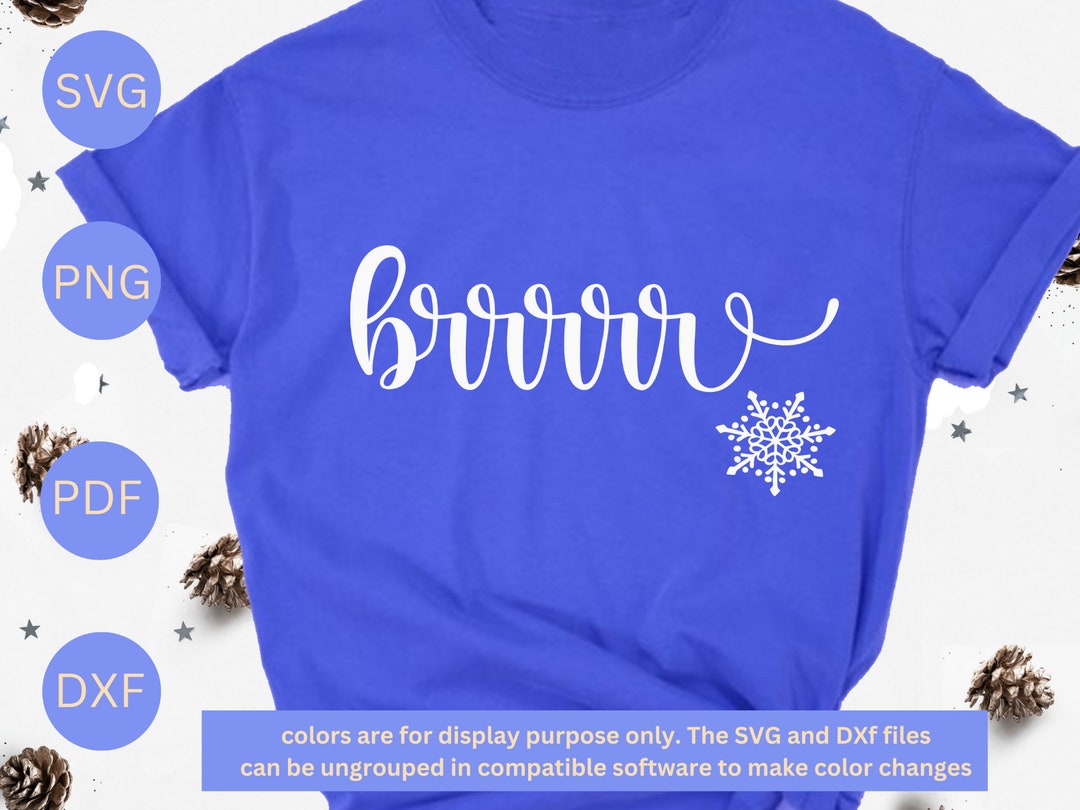 Brrr Svg Snowflake Svg Winter Shirt Svg Winter Quote - Etsy
