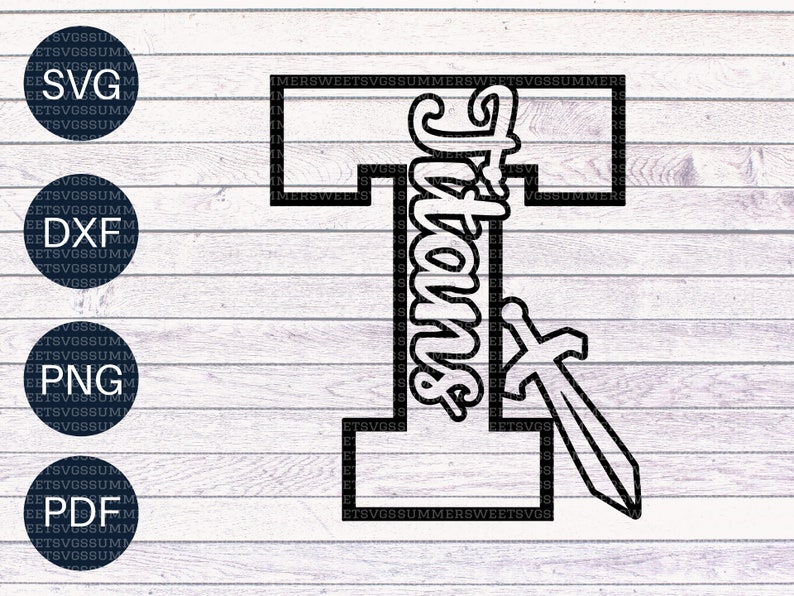 Titans Svg Cheer Student Pride Svg Titan School Spirit - Etsy