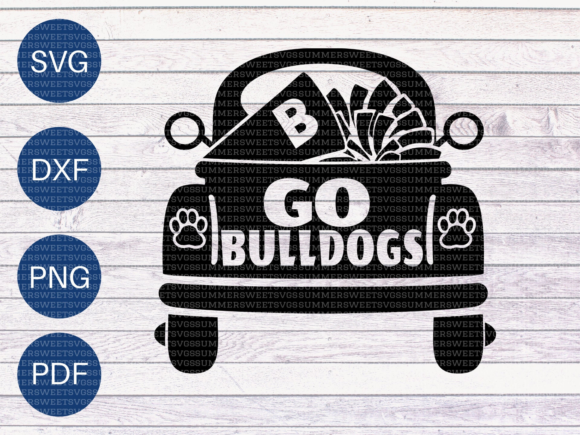 Go Bulldogs SVG Paw Print SVG Cheerleader Cheer Mom Svg - Etsy