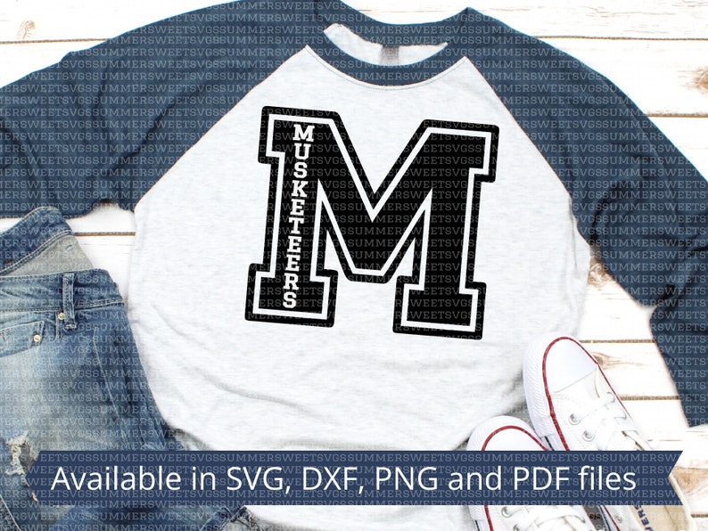 Musketeers Svg School Pride SVG Letter M Svg Boys Design - Etsy