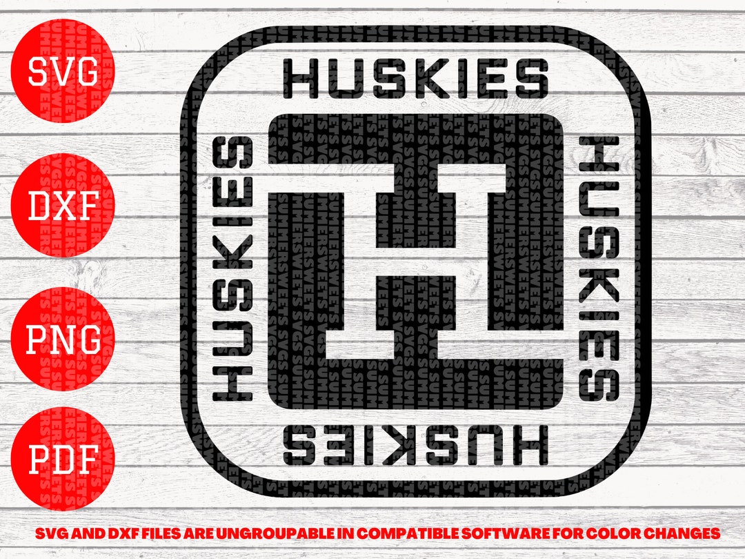 Huskies Svg, School Spirit Svg, Letter H Svg, Team Pride Cut File, Svg ...