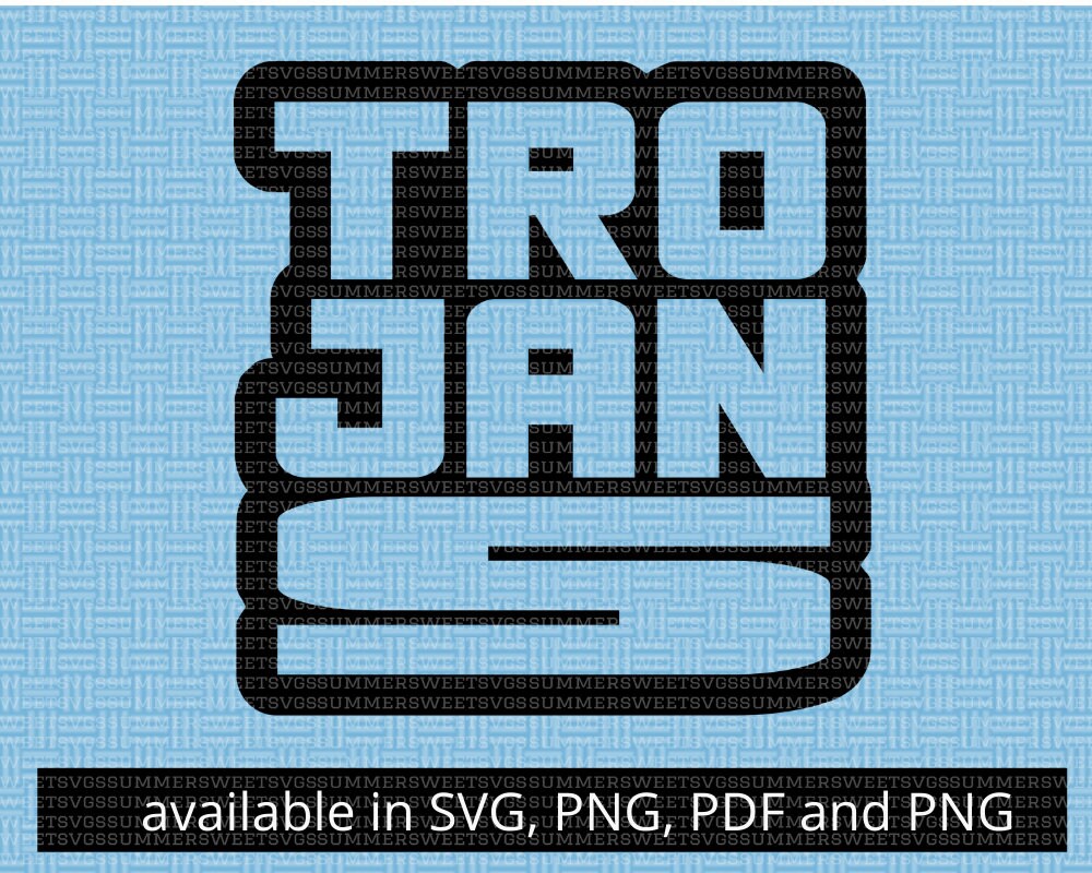 Trojans SVG Team Spirit SVG Retro Svg Cheerleader Cheer - Etsy