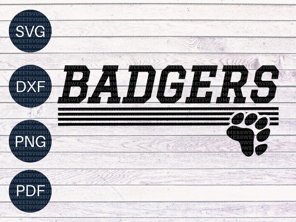 Badgers School Pride Svg Cheer Svg Boys Svg Homecoming - Etsy