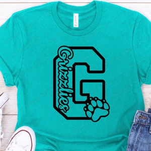 Grizzly SVG School Spirit Svg Dxf Png Cheer Team Spirit Grizzlies ...
