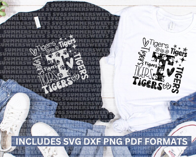 Tigers Typography Svg Tigers Svg Tigers Cheer Svg Team - Etsy