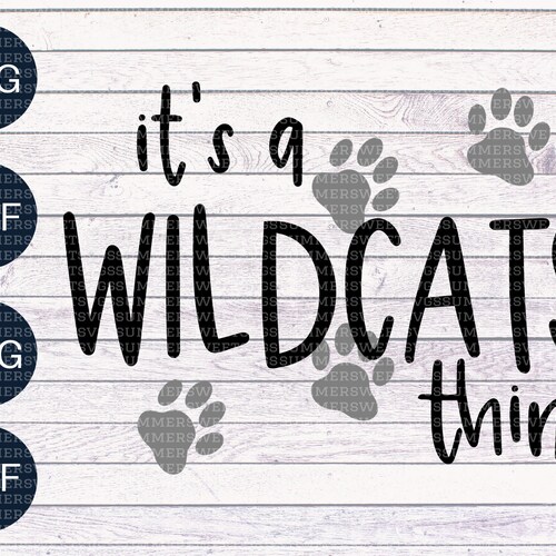 Wildcats Pride Svg Wildcat School Spirit Png Football Cheer - Etsy