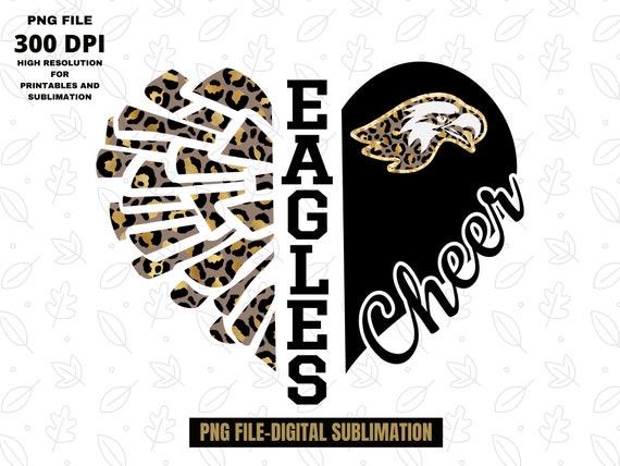 Eagles Cheer Png Cheer Pom Pom Png Leopard Print Png - Etsy