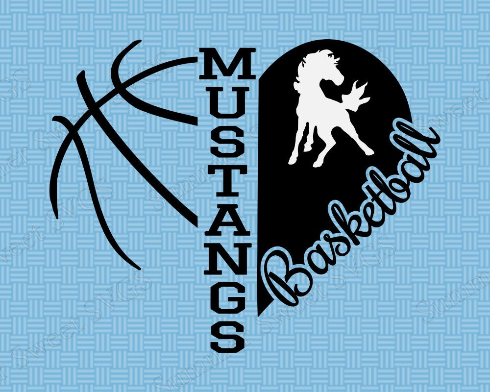 Cheerleader Mustangs Svg Team Spirit Cheer Heart Svg Png - Etsy