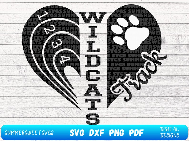 Wildcat Svg Track Svg Track and Field Svg Team Spirit Svg - Etsy