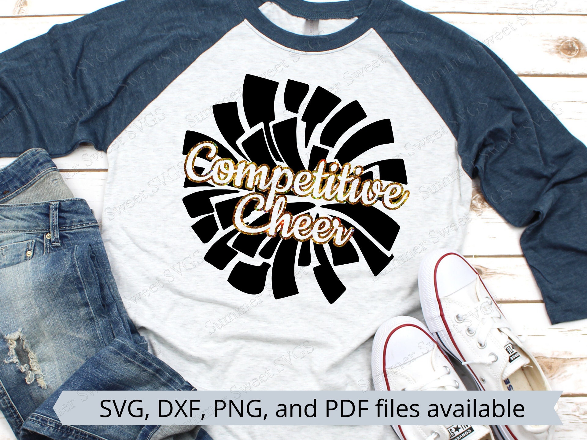 Competitive Cheer svg Cheer svg competition cheerleading | Etsy