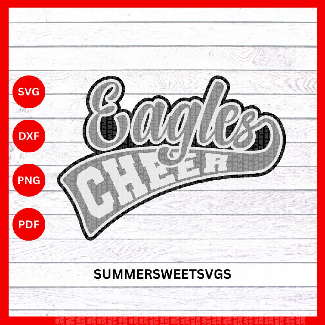 Eagles Svg File, Eagles Cheer Svg, Team Spirit, Eagle Mom, Football ...