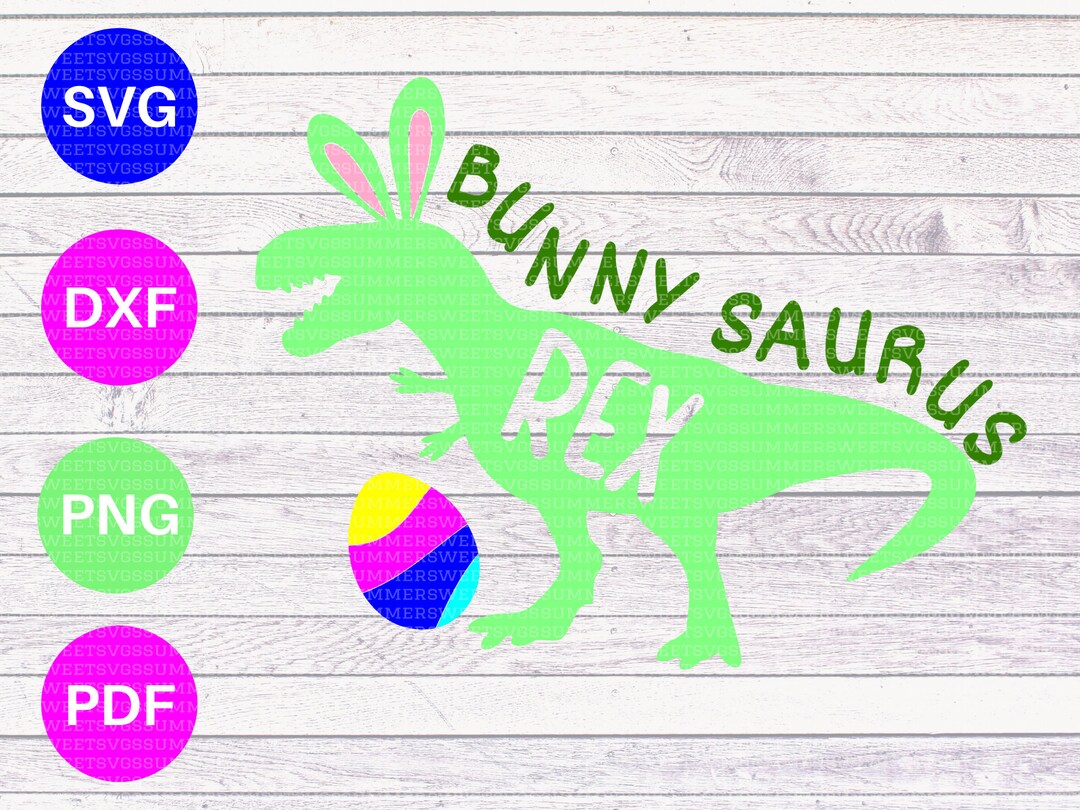Easter Svg, Bunnysaurus Rex SVG, T Rex SVG, Easter Saurus Svg, Kids ...