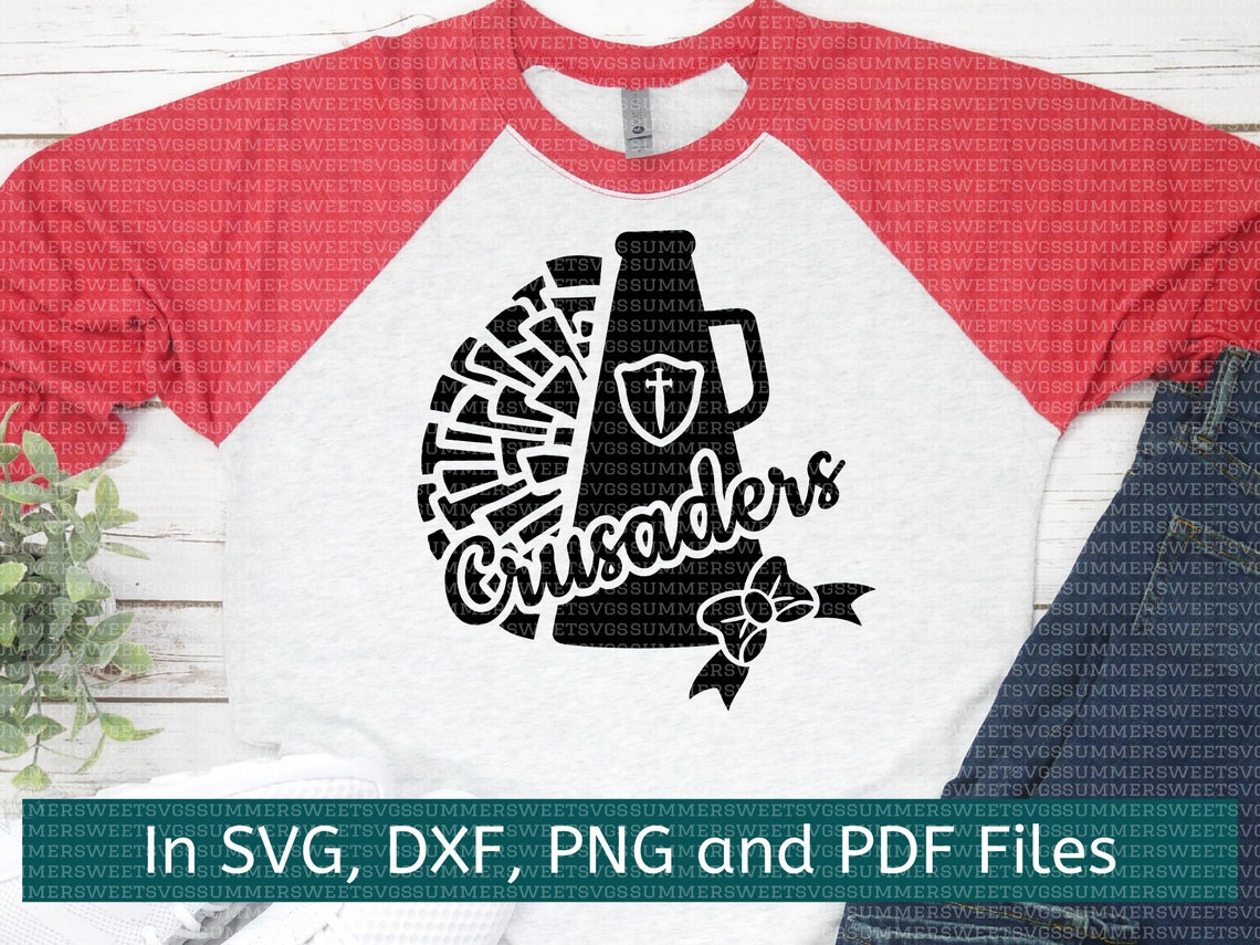 Crusaders SVG Cheer Megaphone Svg Cheer Mom Svg Svg Png - Etsy