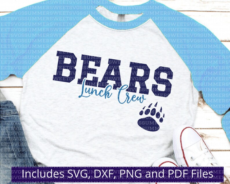 Bears Cafeteria Crew SVG Lunch Crew Svg Lunchroom - Etsy