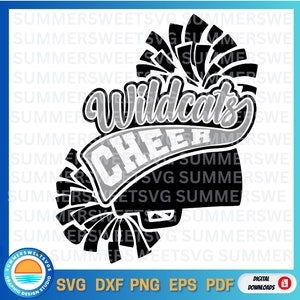 Wildcats Svg File, Wildcats Cheer Svg, Team Spirit, Wildcats Mom ...