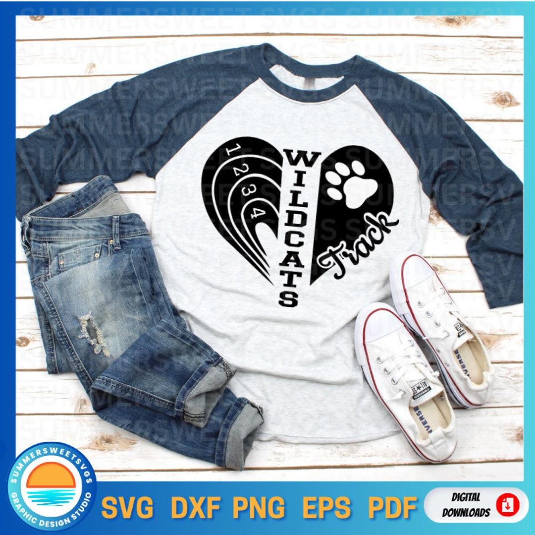 Wildcat Svg, Track Svg, Track and Field Svg, Team Spirit Svg, Track ...