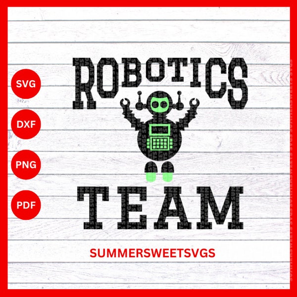 Robot Svg - Etsy