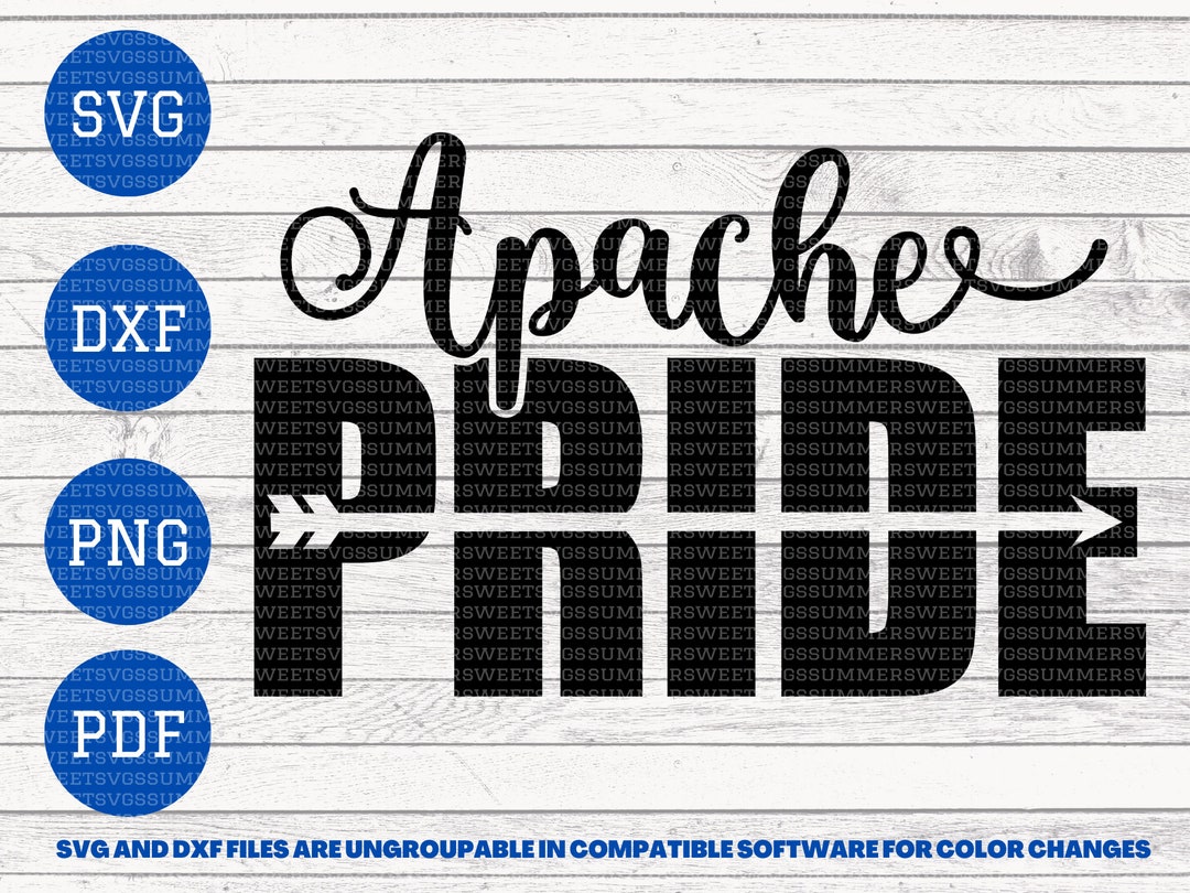 Apache Pride SVG Team Spirit Svg Cheer Design Svg Png - Etsy