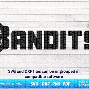 Bandits Svg, Bandits Png, School Pride, Football Svg, Wrestling Svg ...