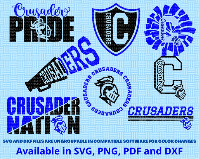 Crusaders Svg Bundle Crusader SVG Knight SVG Cheerleader - Etsy