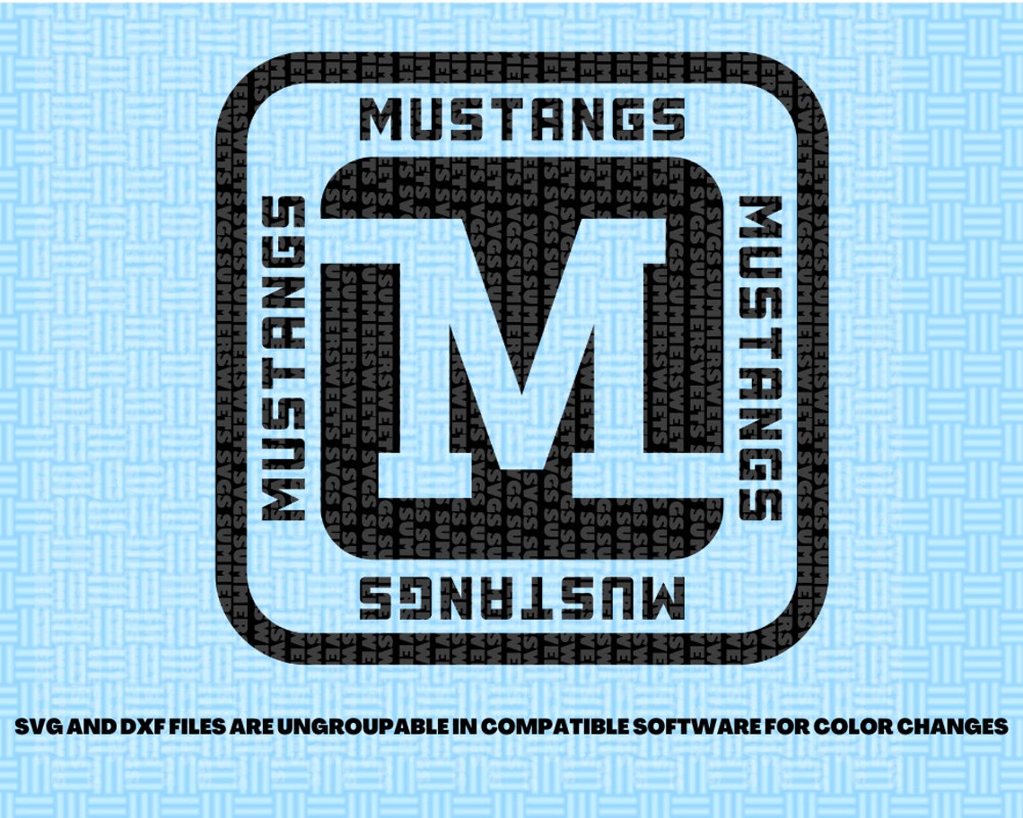 Mustangs SVG Cheer Mom Svg School Pride Team Spirit Cricut - Etsy
