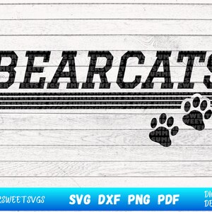 Bearcats Svg, Bearcat Svg, Bearcats Cheer SVG, Bearcat, Bearcats Svg ...