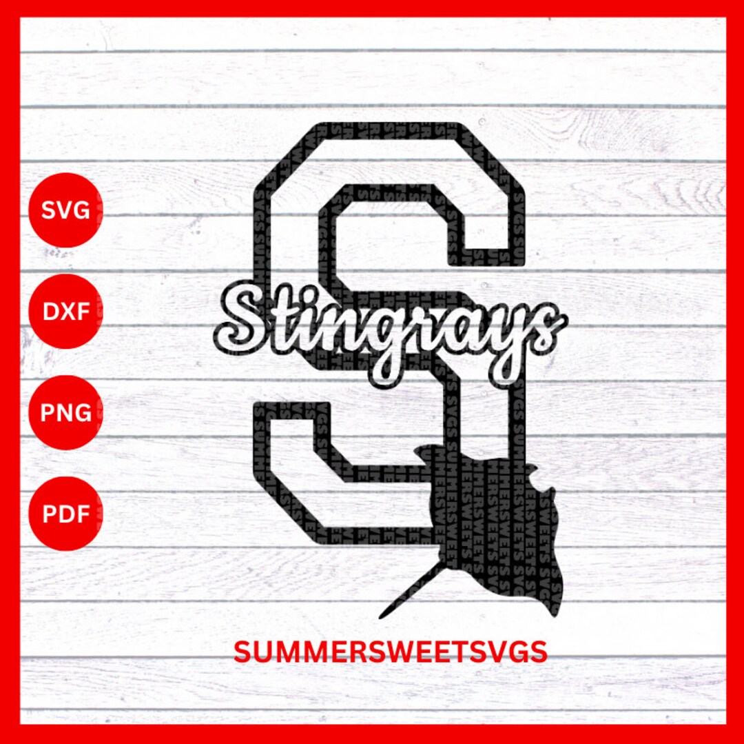 Stingray Svg, Cheer Svg, School Pride, Cheer Mom, School Spirit Svg ...