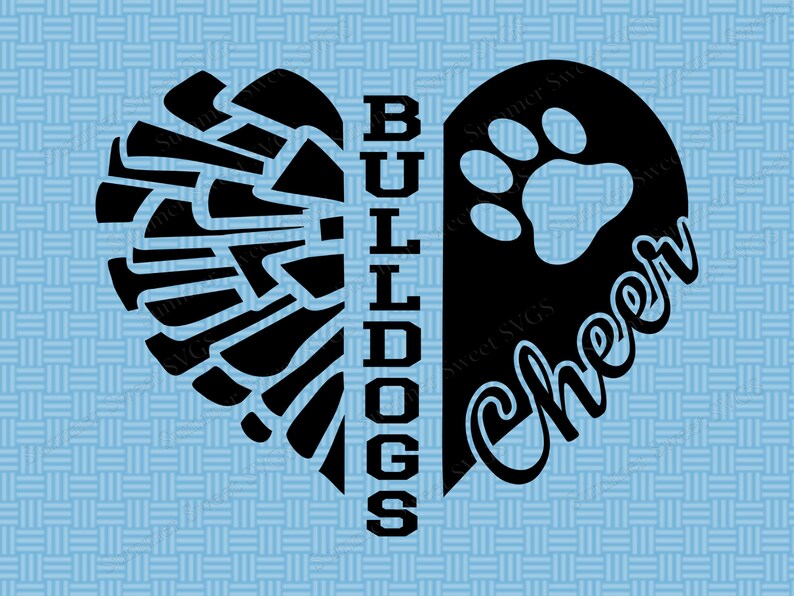 Cheer bulldogs SVG cheerleading bulldogs shirt svg cheer | Etsy