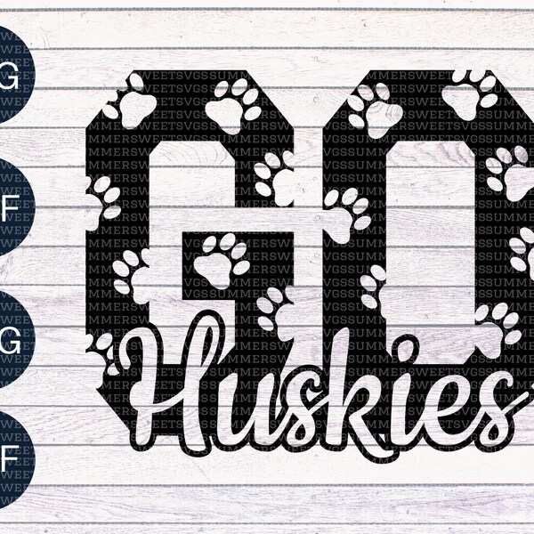 Huskies Paw Print - Etsy