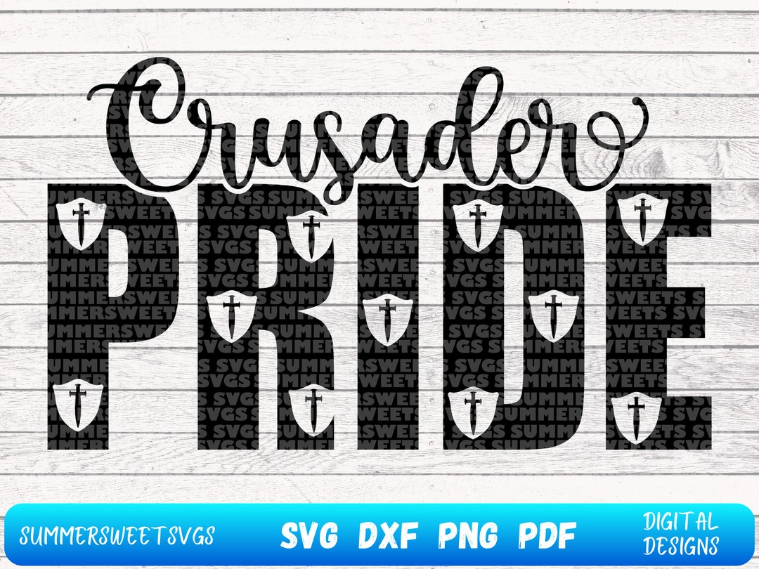 Crusaders Svg Crusader Pride Cheerleader Team Spirit - Etsy